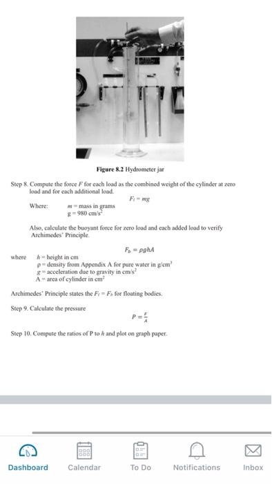 Solved Hydrostatic pressure Objective: Calculate the | Chegg.com