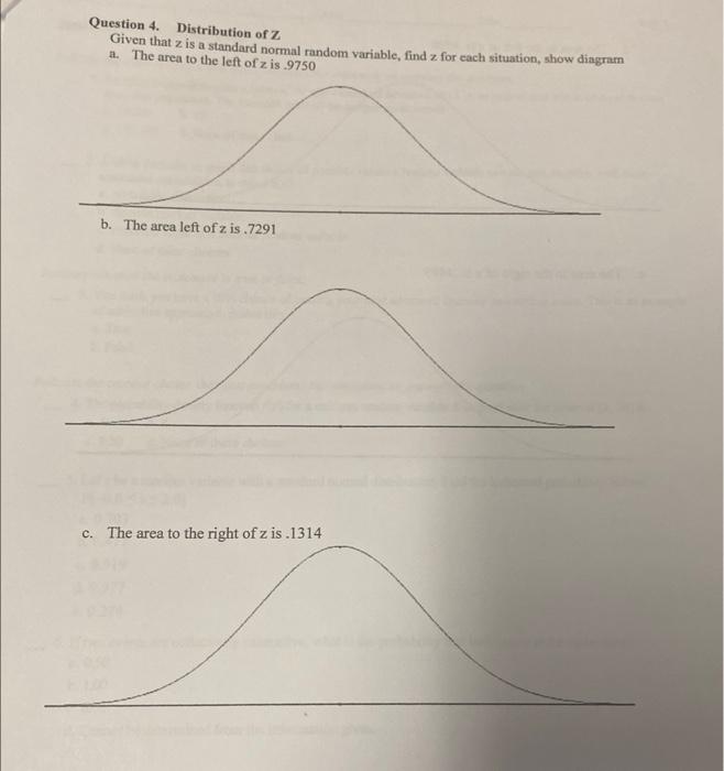 Solved Question 4. Distribution of Z Given that z is a | Chegg.com