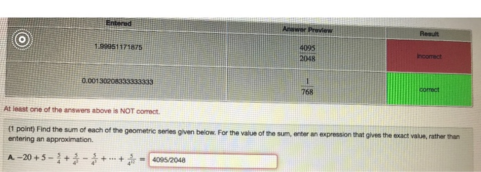 Solved Requit 1.99951171875 hoonect 0.00130208333333333 | Chegg.com