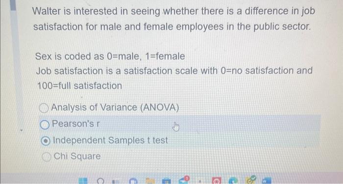 Solved For each scenario/research question, identify the | Chegg.com