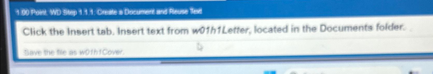 Solved 1.00 ﻿Point WD Stsp 11. ﻿Crede a bsoument and Reuse | Chegg.com
