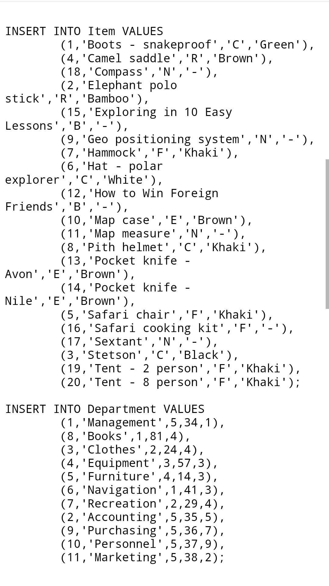 Solved t AssignmentSetup.sql # if you're installing this on | Chegg.com