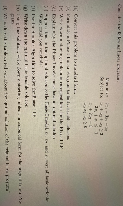 Solved Consider the following linear program: Maximize 21 - | Chegg.com