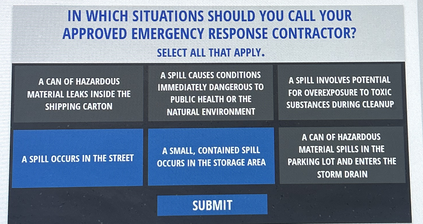 Solved IN WHICH SITUATIONS SHOULD YOU CALL YOURAPPROVED | Chegg.com