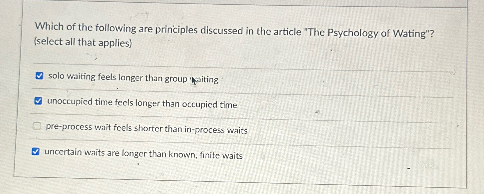 Solved Which of the following are principles discussed in | Chegg.com