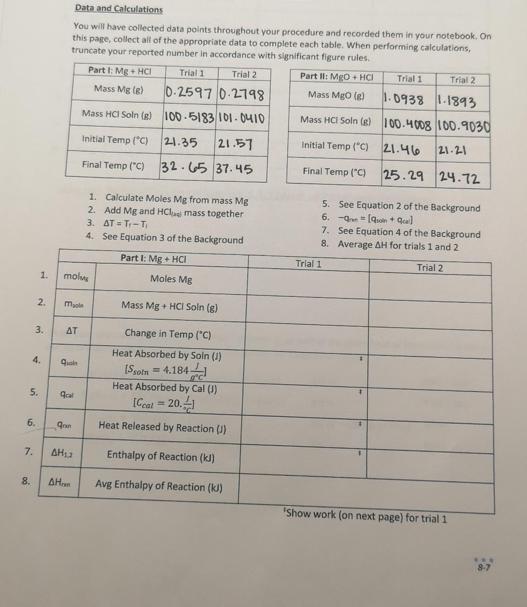 Solved For thumbs up use data to fill in tables and last | Chegg.com