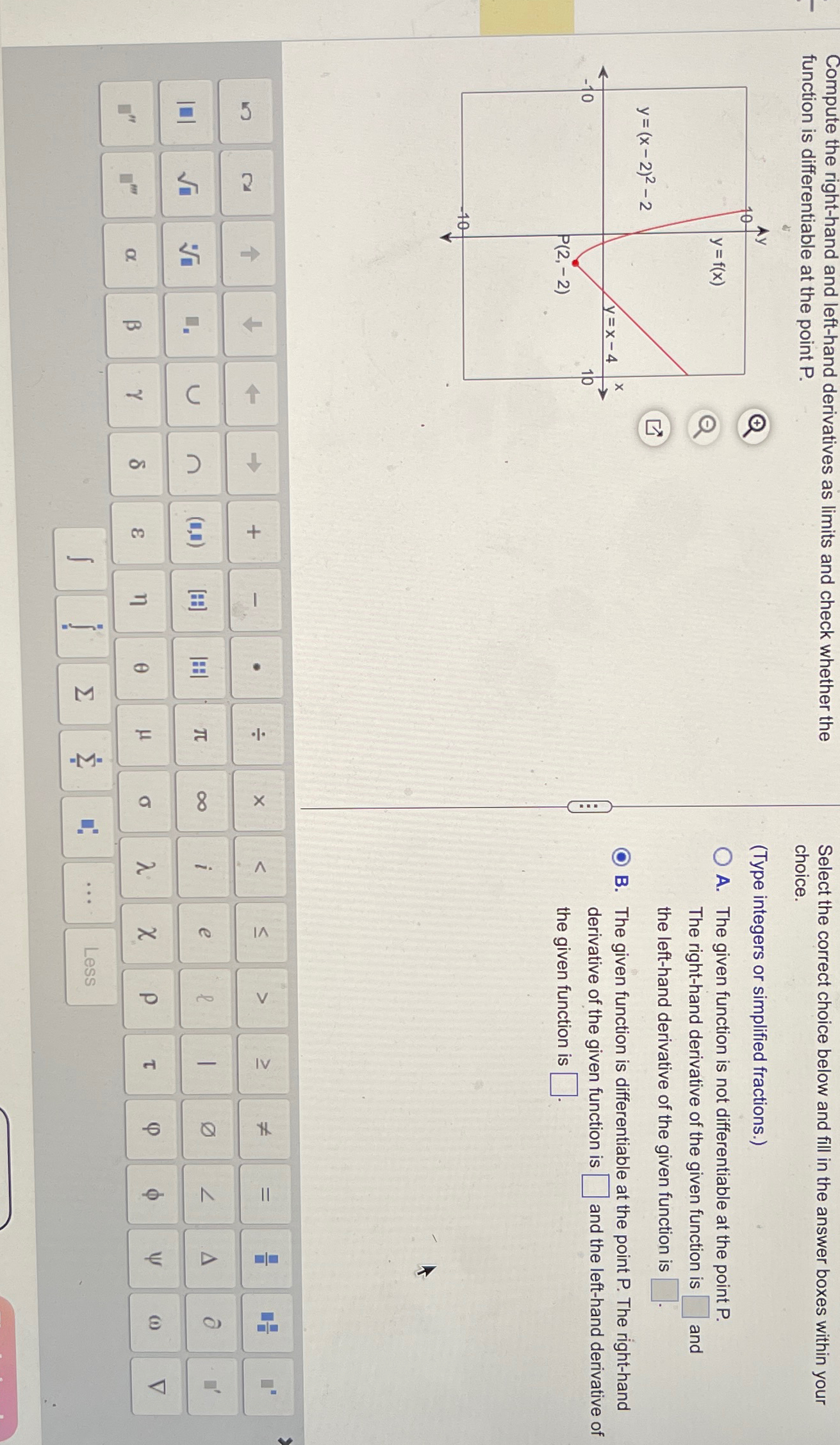 Solved Compute the right-hand and left-hand derivatives as | Chegg.com