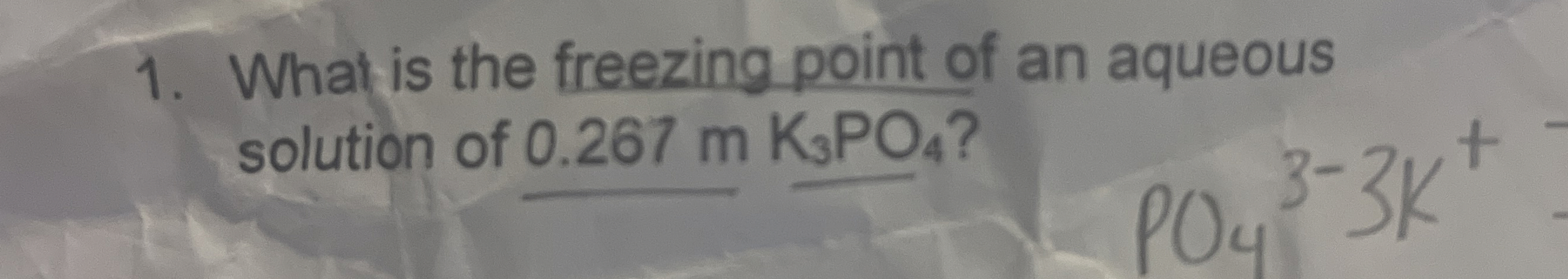 Solved What is the Boiling point of an aqueoussolution of | Chegg.com