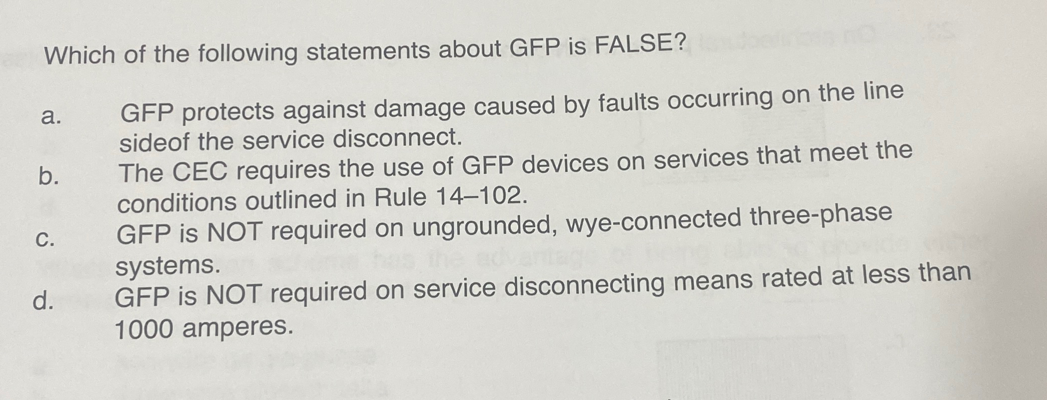 Solved Which of the following statements about GFP is | Chegg.com