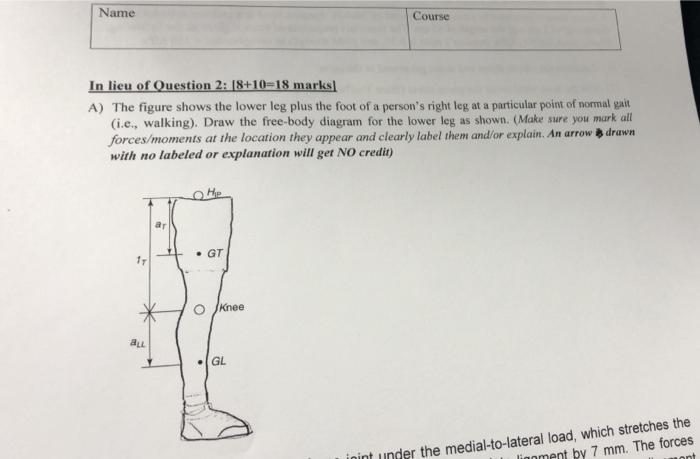 In lieu of Question 2: [8+10=18 marks] A) The figure | Chegg.com