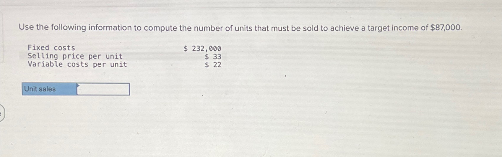 Solved Use the following information to compute the number | Chegg.com