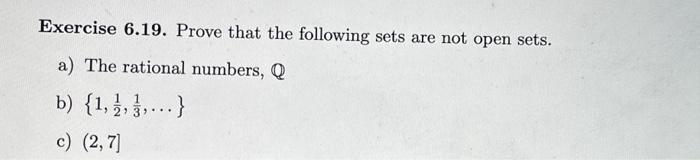 Solved Exercise 6.19. Prove that the following sets are not | Chegg.com