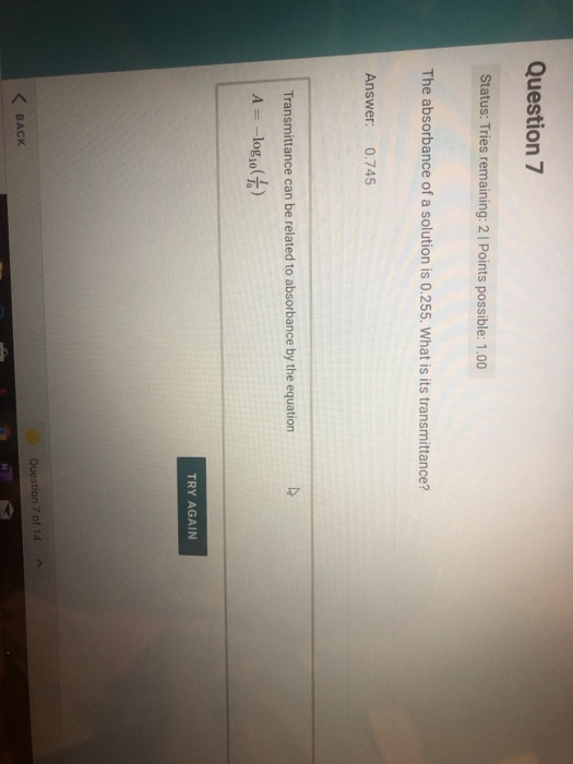 Solved Question 7 Status: Tries remaining: 2 | Points | Chegg.com