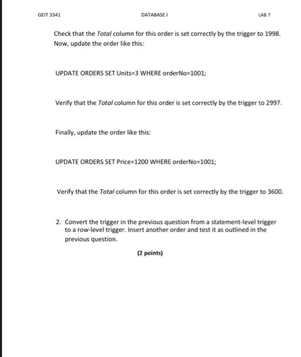 Solved Stored Procedures: 1. Complete and test the following | Chegg.com