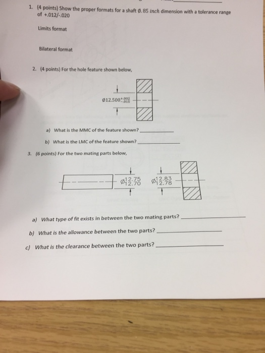 Solved 1. (4 points) Show the proper formats for a shaft | Chegg.com