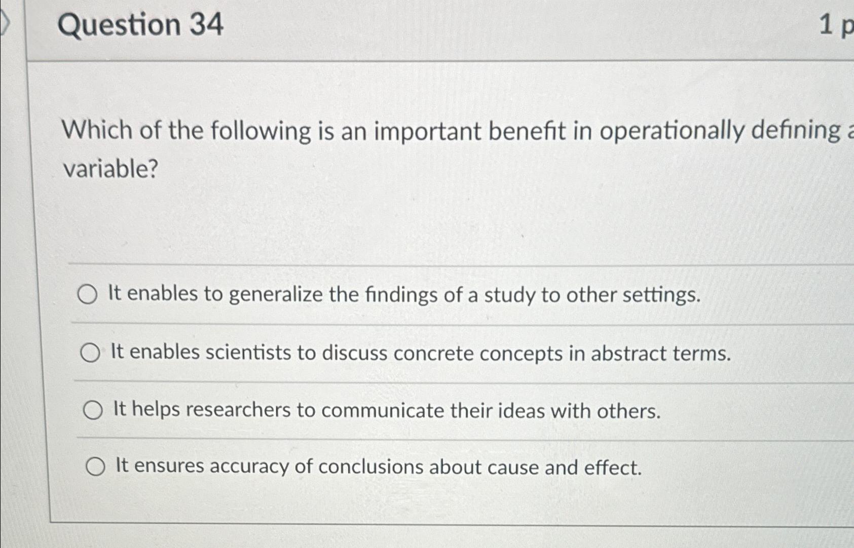 Solved Question 34Which of the following is an important | Chegg.com