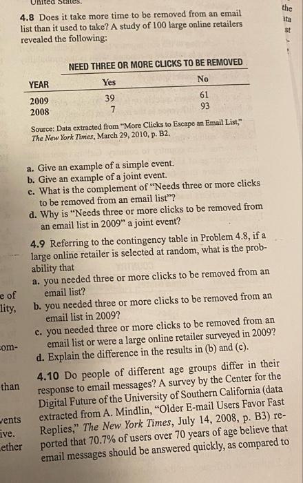 Solved 4.8 Does it take more time to be removed from an | Chegg.com