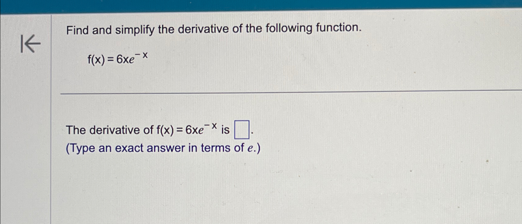 Solved Find and simplify the derivative of the following | Chegg.com