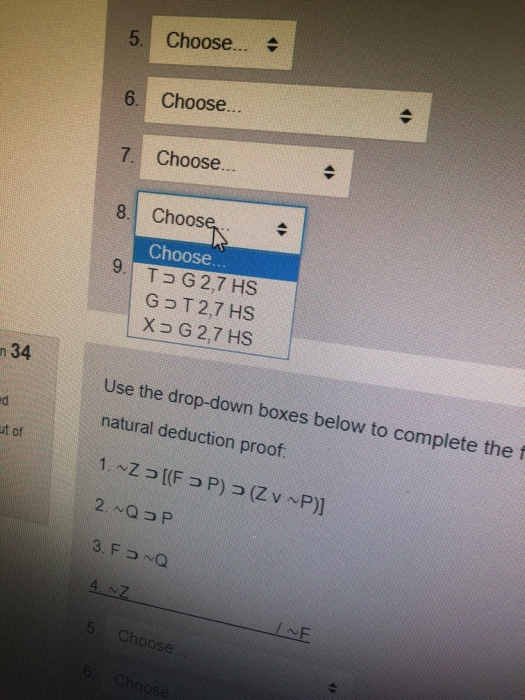 Solved Use the drop-down boxes below to complete the | Chegg.com