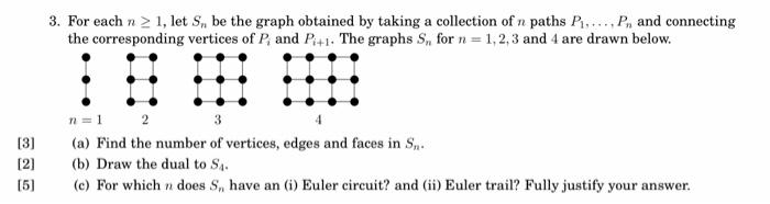 Solved 3. For each n > 1, let S be the graph obtained by | Chegg.com