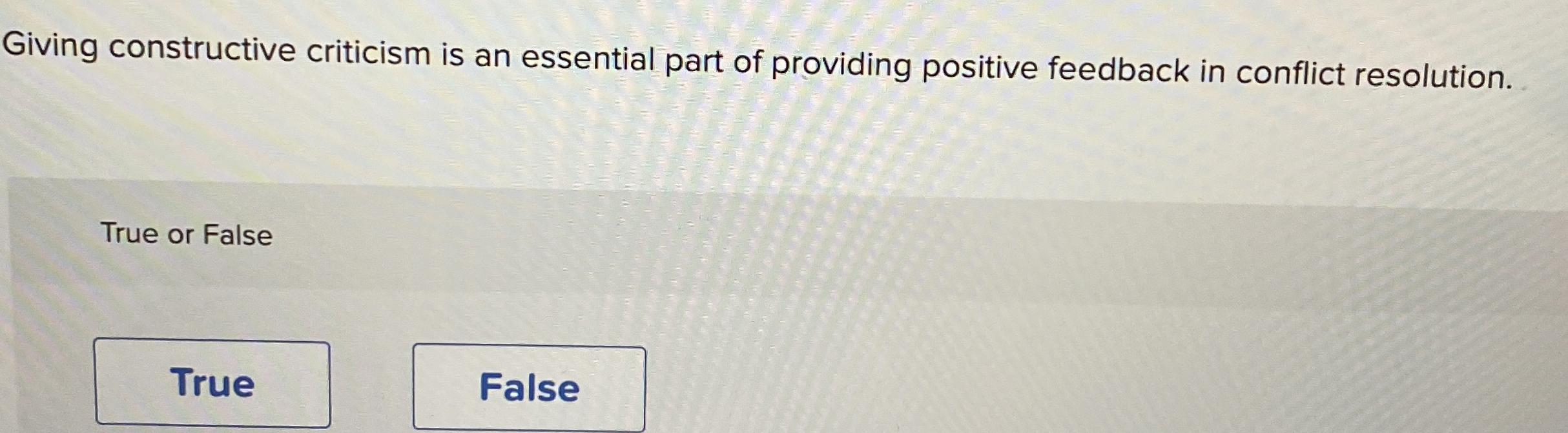 Solved Giving constructive criticism is an essential part of | Chegg.com