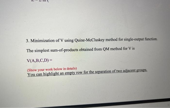 Solved Determination Of Prime Implicants Only Decimal