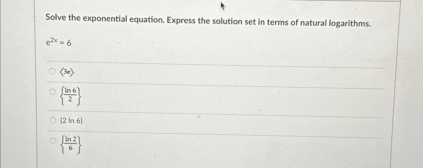 Solved Solve the exponential equation. Express the solution | Chegg.com