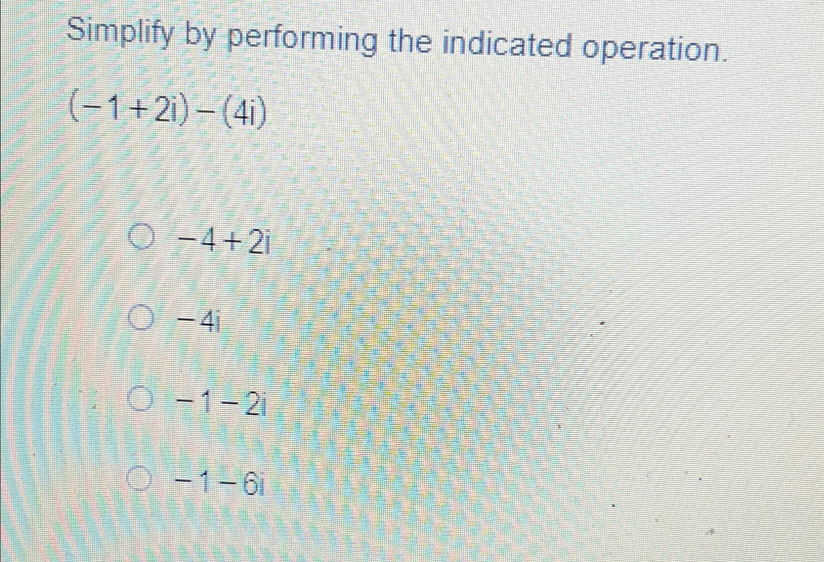Solved Simplify by performing the indicated | Chegg.com