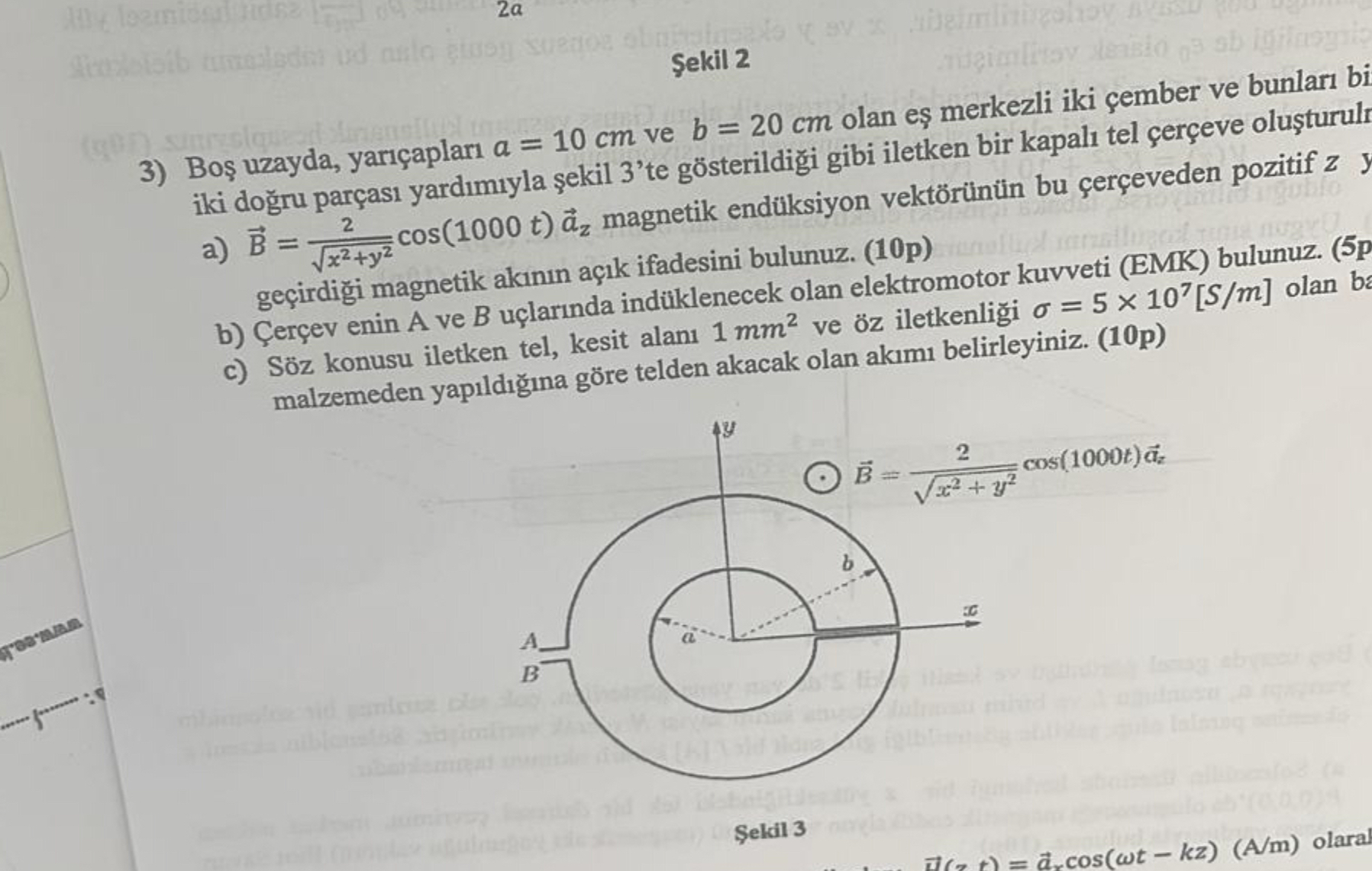 Solved A conductive closed wire frame was created in empty | Chegg.com