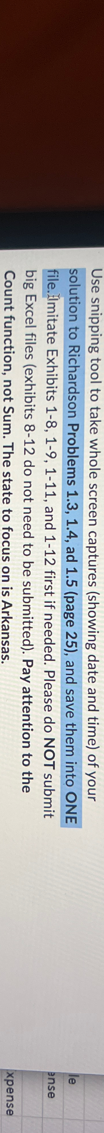 Solved Use snipping tool to take whole screen captures | Chegg.com