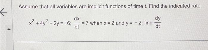 Solved 1 Assume that all variables are implicit functions of | Chegg.com