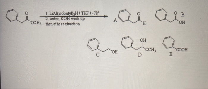 Solved 0 1. LAH/THF/0 2. dil base quench A OH a 1. | Chegg.com