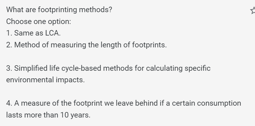 Solved What are footprinting methods?Choose one option:a. | Chegg.com