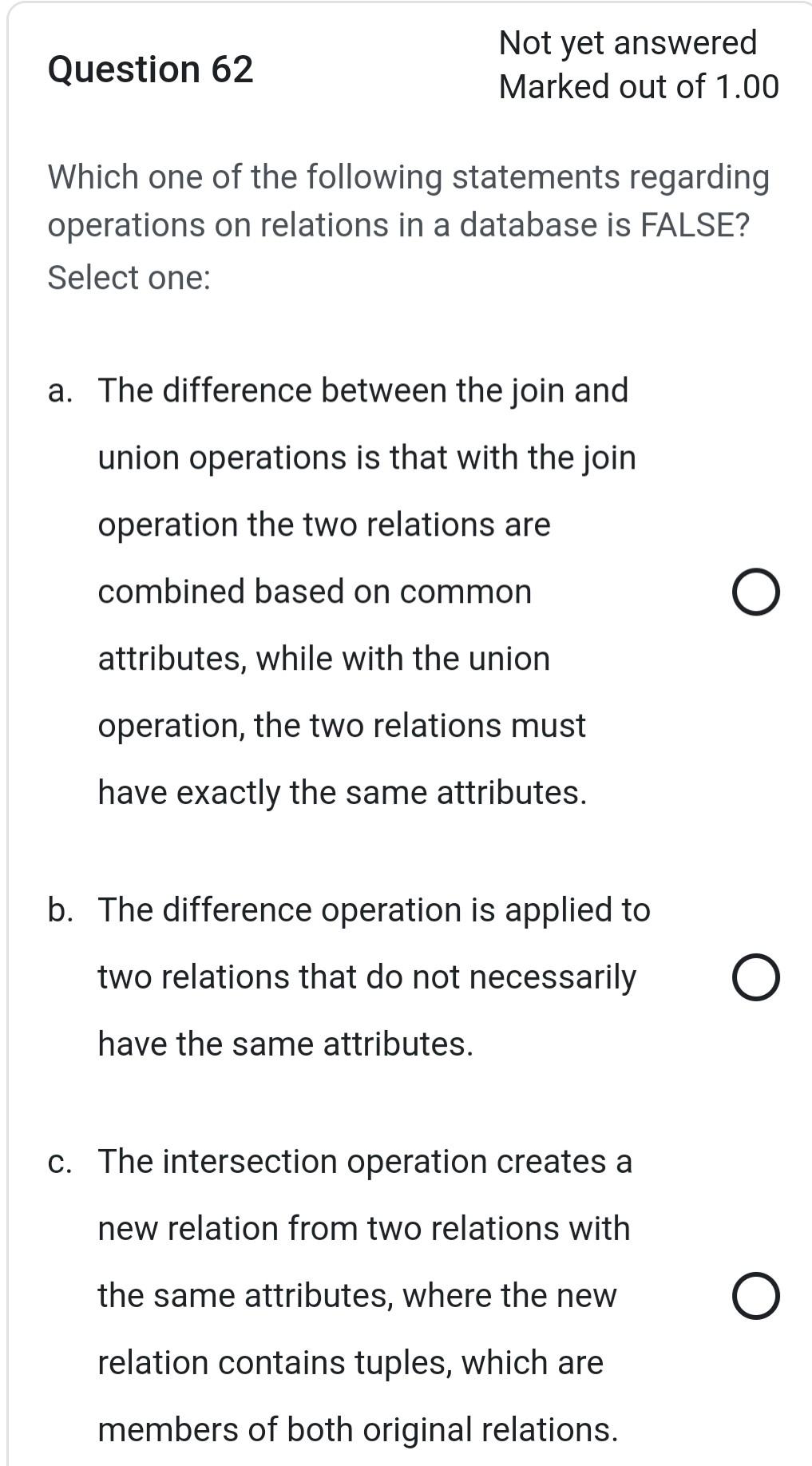 Solved Which one of the following statements regarding | Chegg.com