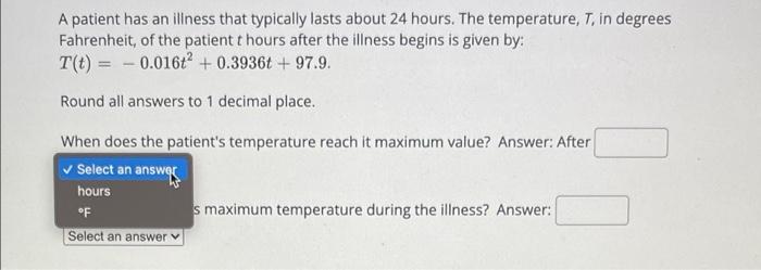 Solved A patient has an illness that typically lasts about | Chegg.com