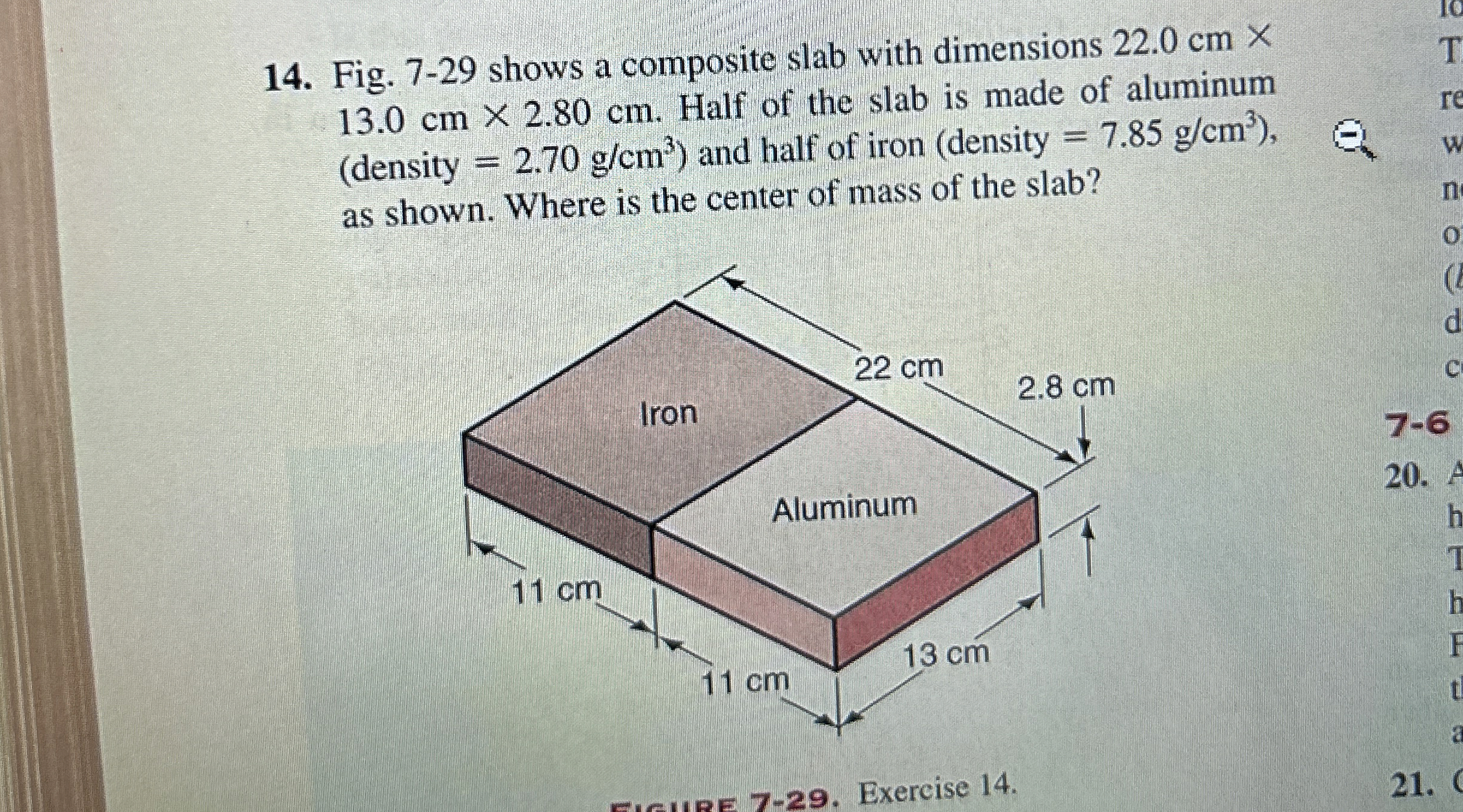Solved Fig. 7-29 ﻿shows a composite slab with dimensions | Chegg.com