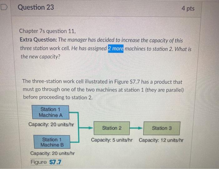 Solved Question 23 4 pts Chapter 7s question 11, Extra | Chegg.com Solved Question 23 4 pts Chapter 7s question 11, Extra | Chegg.com