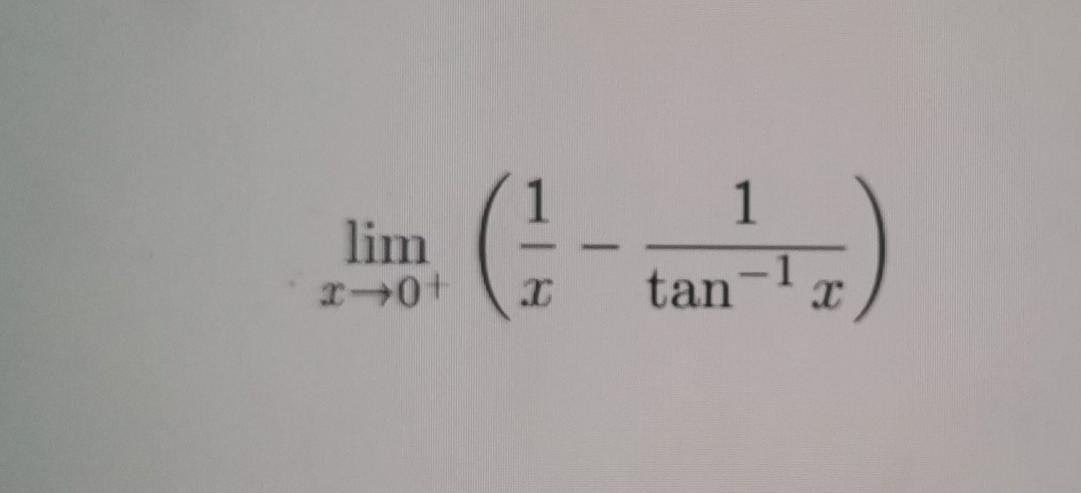Solved lim 1 +0+ ( 1 -1 tan | Chegg.com