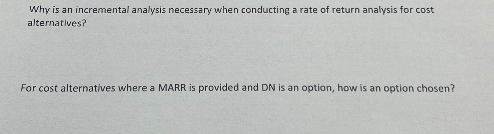 Solved Why is an incremental analysis necessary when | Chegg.com