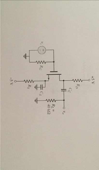 For the circuit in the figure, find the small-signal | Chegg.com