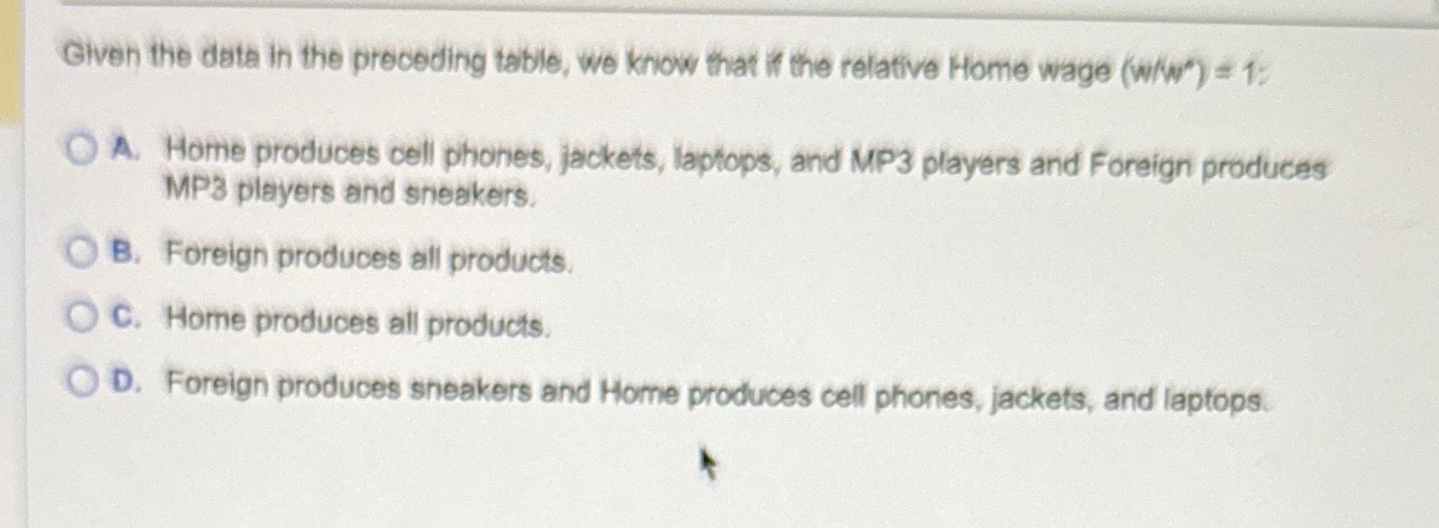 Solved Given the data in the precoding table, we know that | Chegg.com