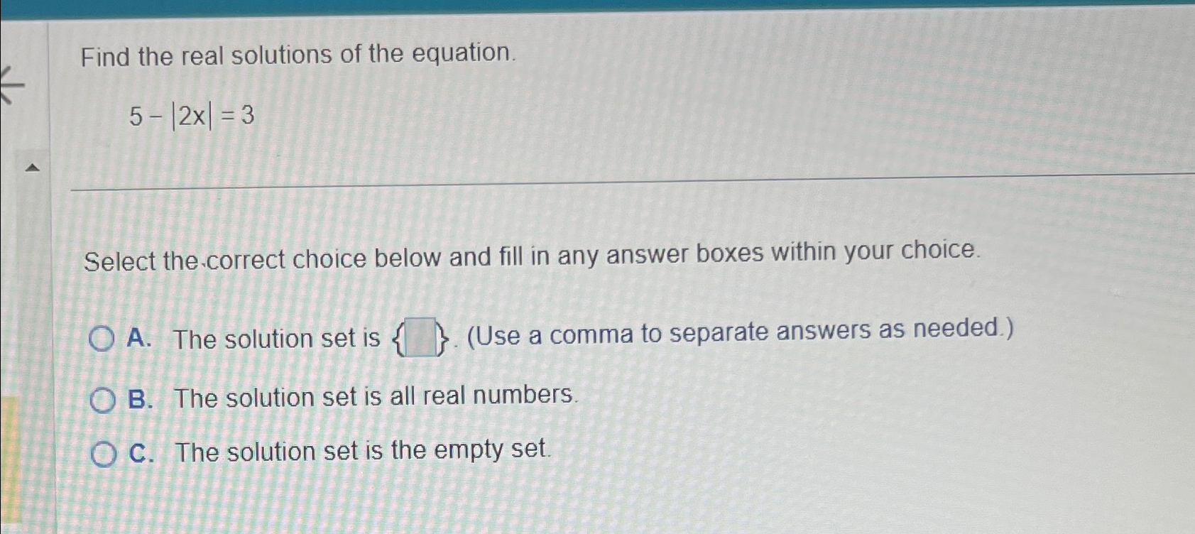 Solved Find the real solutions of the | Chegg.com