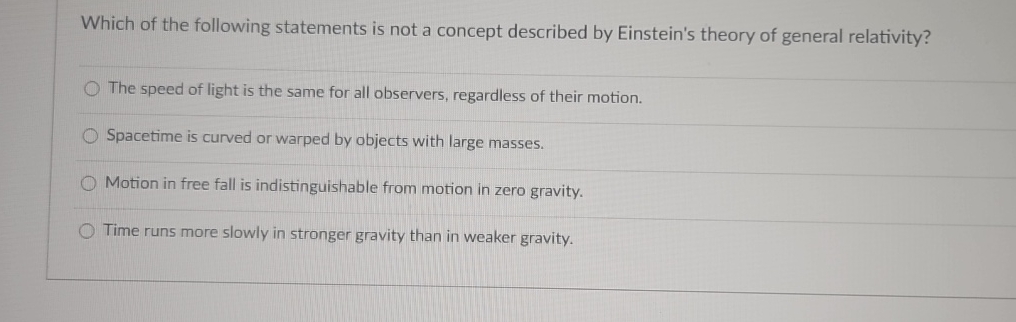 Solved Which of the following statements is not a concept | Chegg.com
