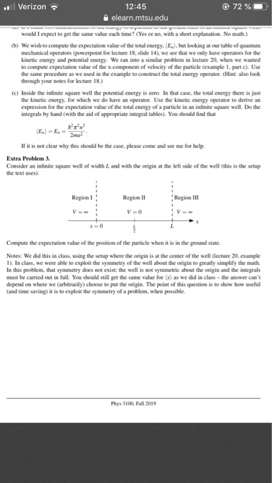 Solved Verizon 12:45 @ 72 %l elearn.mtsu.edu aa a m mh .ma m | Chegg.com