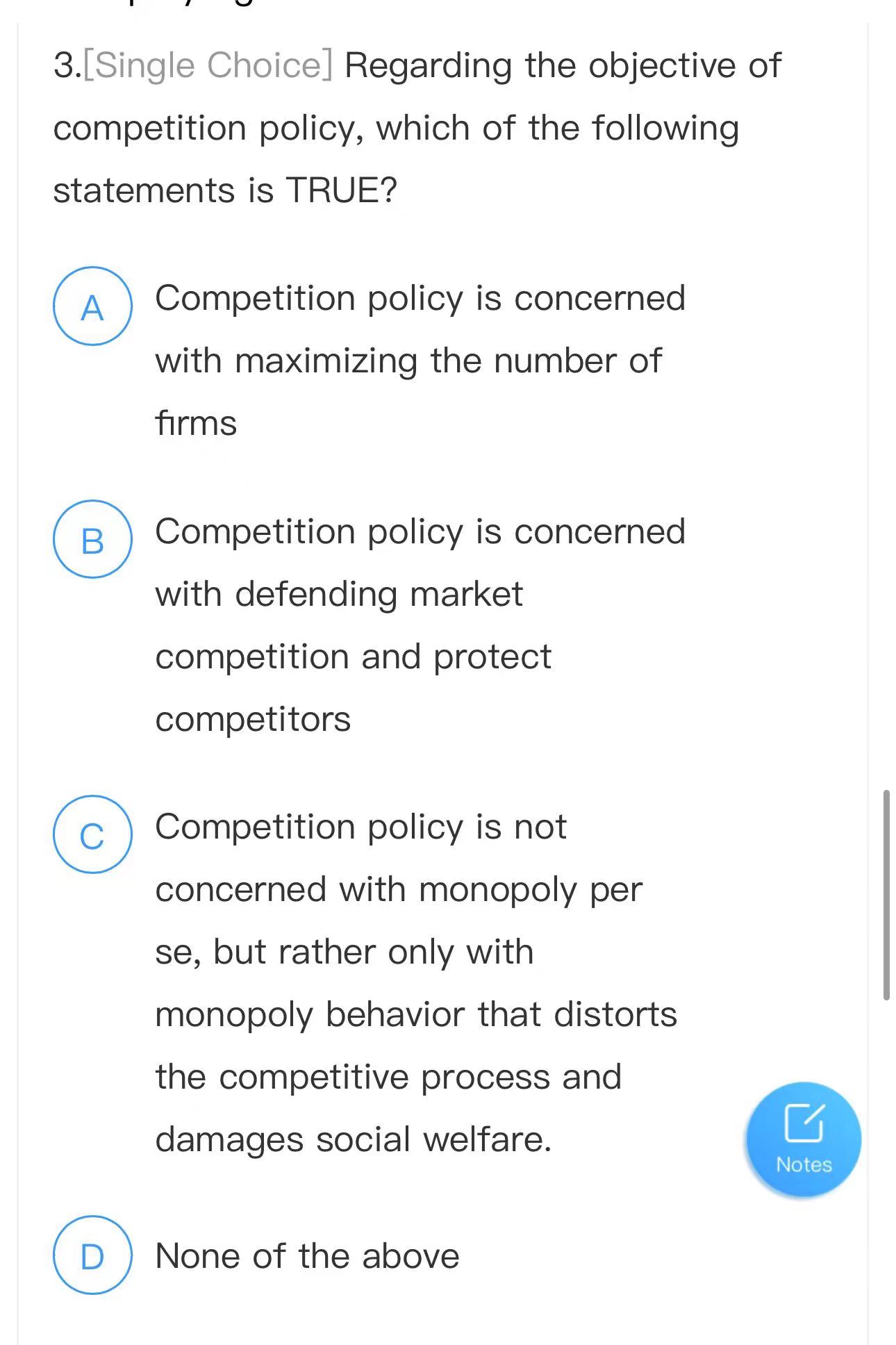 Solved 3.[Single Choice] ﻿Regarding the objective | Chegg.com