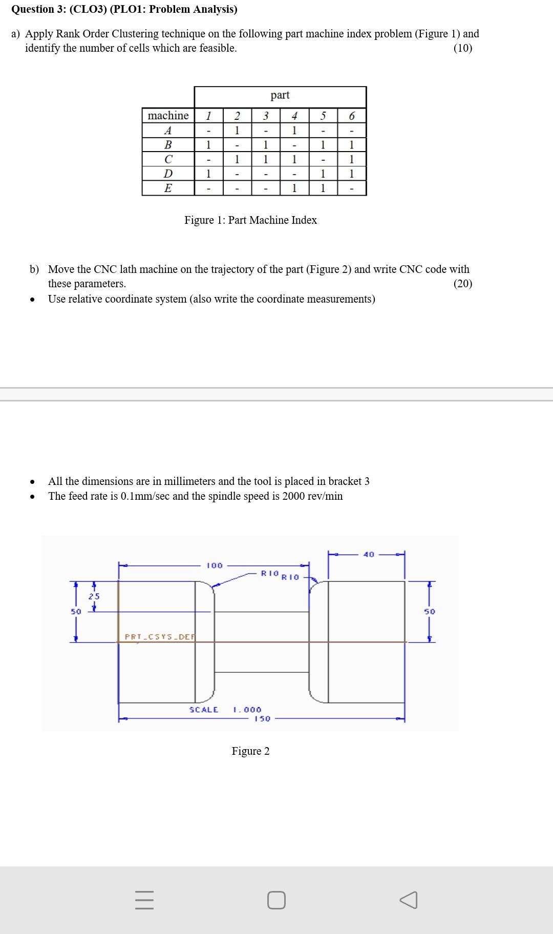 Solved Question 3: (CLO3) (PLO1: Problem Analysis) a) Apply | Chegg.com