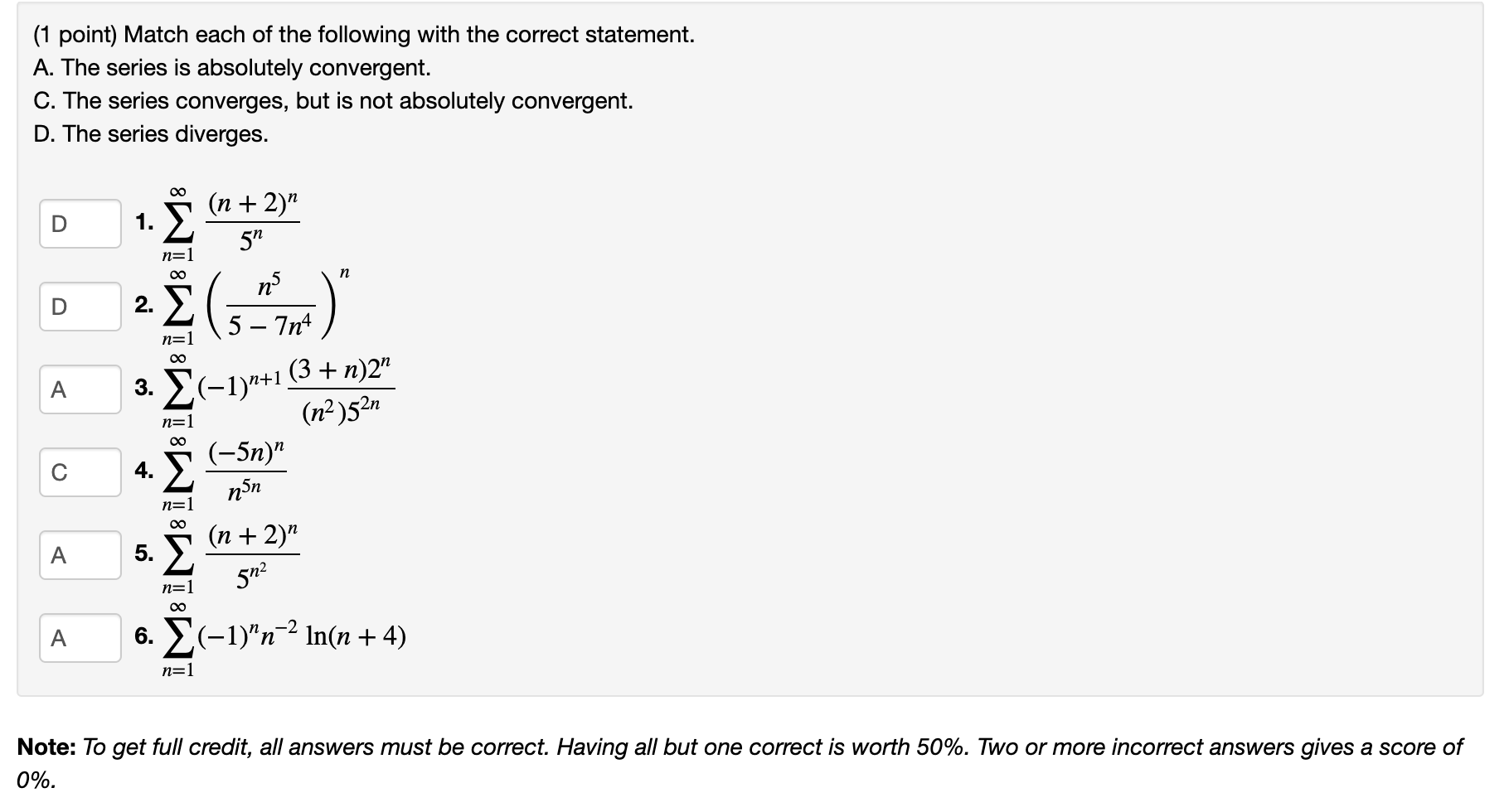 Solved Match each of the following with the correct | Chegg.com