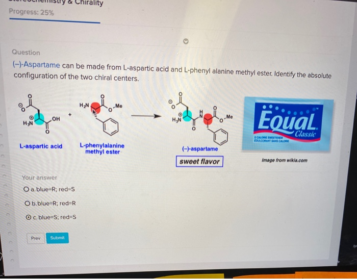Solved C ensuy & Chirality Progress: 25% Question | Chegg.com