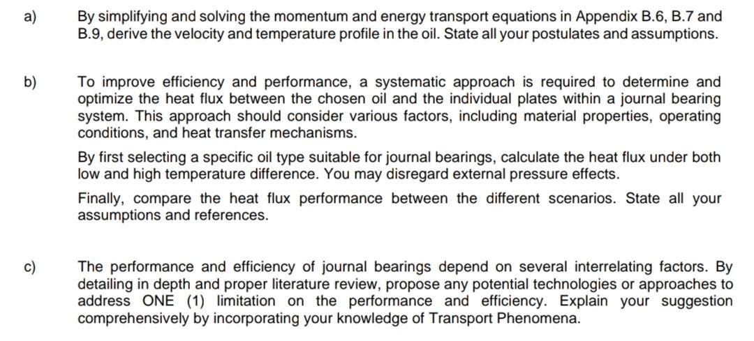 Solved Hydrodynamic Journal Bearings Have Been Widely Used