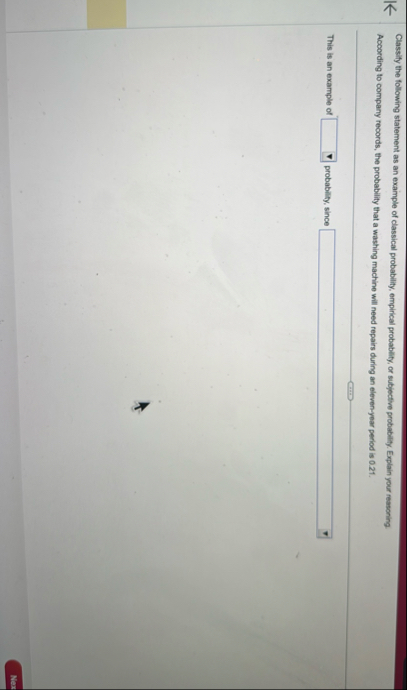 Solved Classify the following statement as an example of | Chegg.com